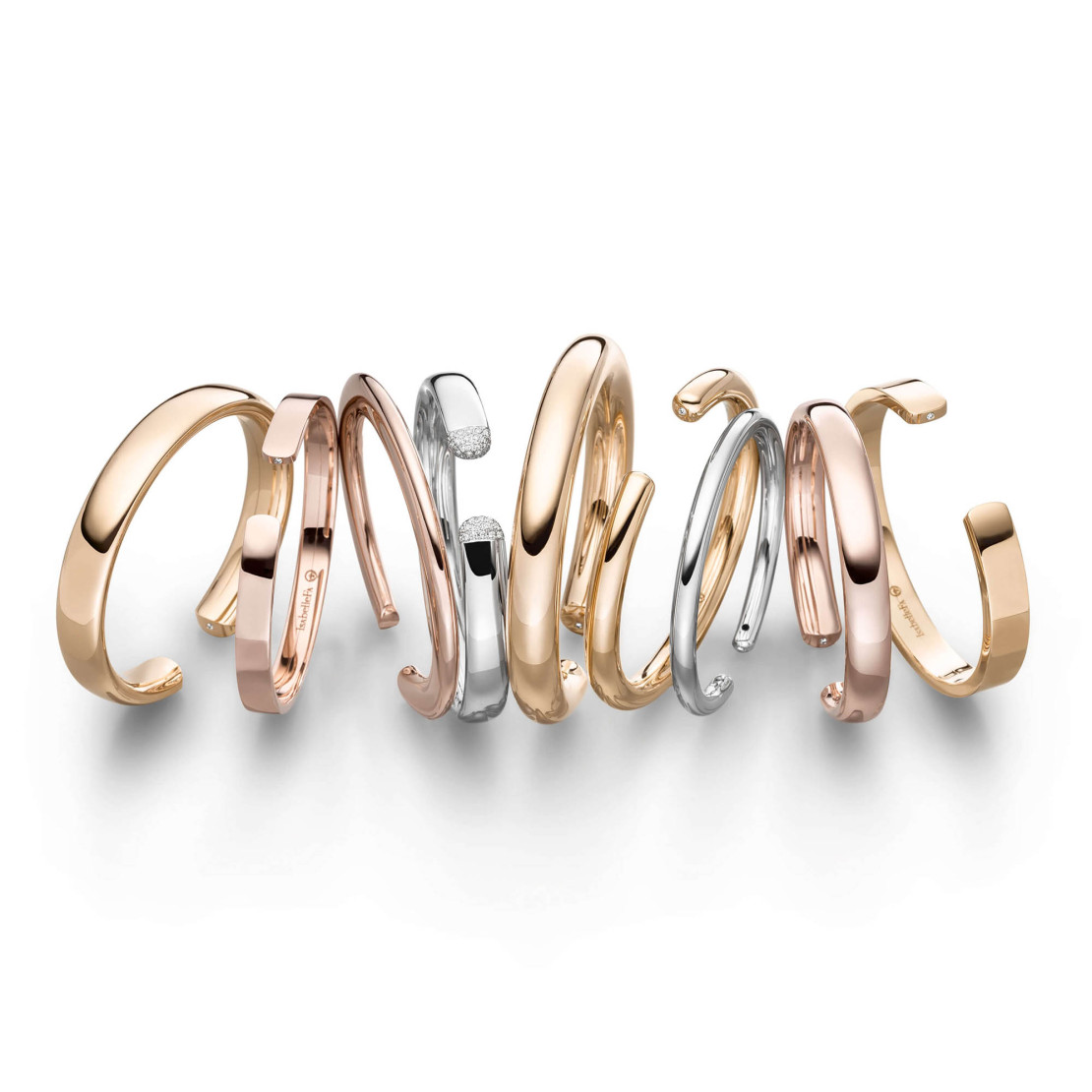 IsabelleFa Armspange "Flix.Flex Rechteckig 9" Pavé