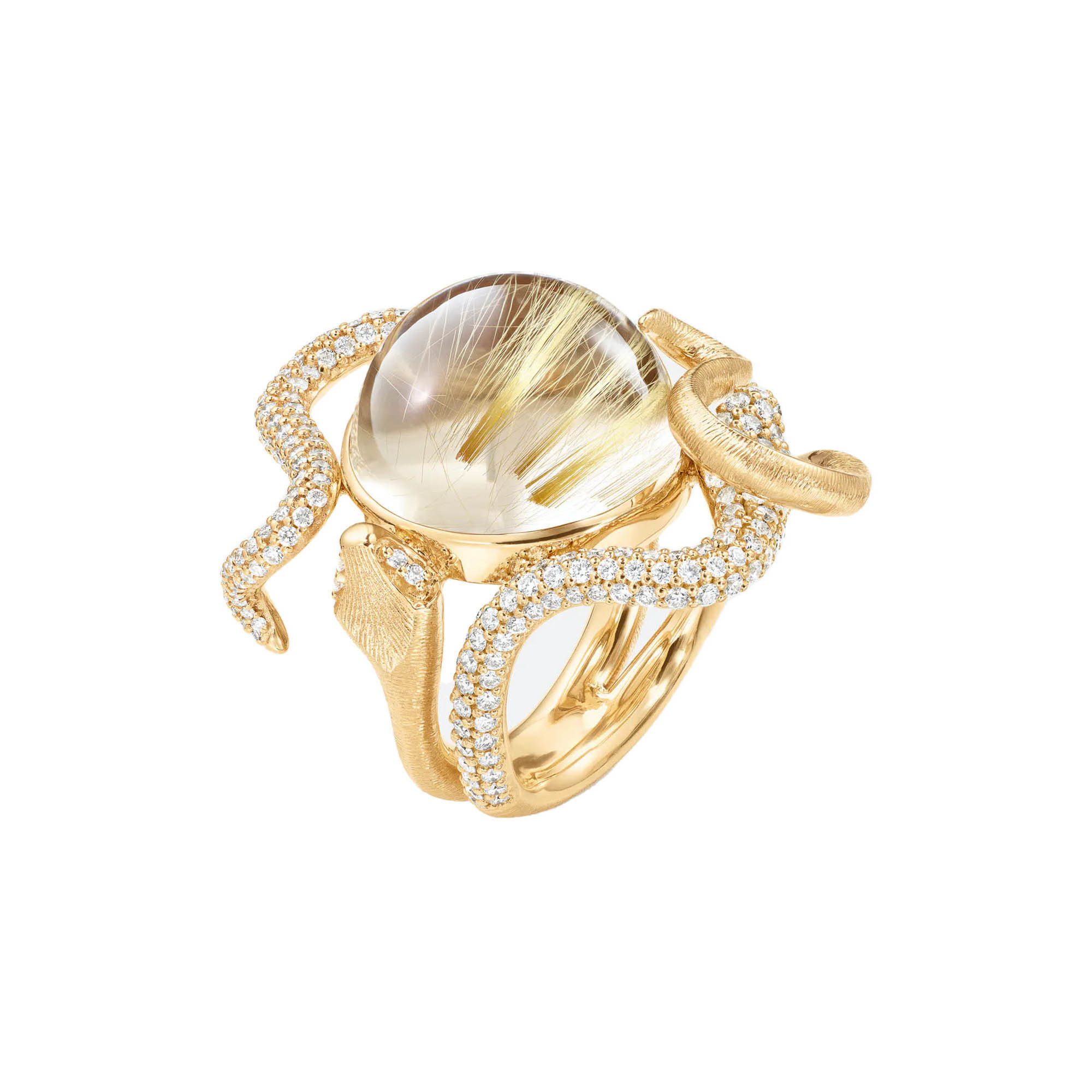 Ole Lynggaard Copenhagen Snakes Ring Pavé